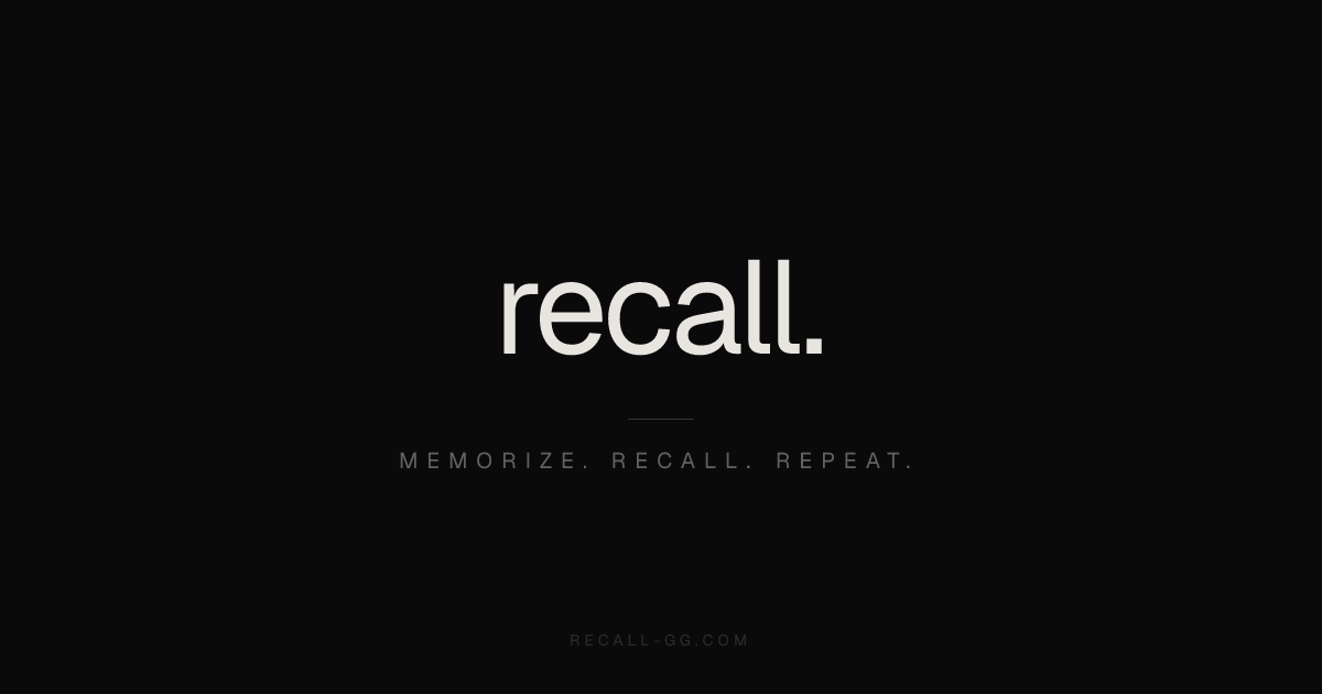 Free Online Memory Game | No Signup, No Download | recall.